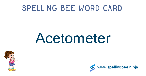 How to spell Acetometer | Pronounciation | Anagrams | Statistics ...