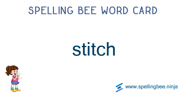 Stitch: Ultimate Guide to Meaning, Pronunciation, Synonyms, Anagrams ...