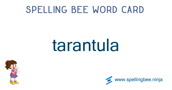Tarantula: Ultimate Guide to Meaning, Pronunciation, Synonyms, Anagrams ...